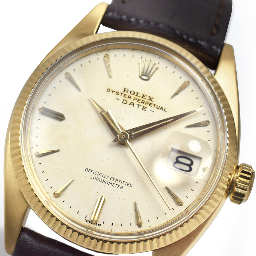ブランド時計＆ジュエリー 買取販売 リベロ / ROLEX ロレックス パーペチュアルデイト Ref.6537 1958年製 K18YG ...